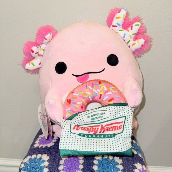 Zuru | Toys | Zuru Snackles Axolotl Krispy Kreme Donut Plush Toy | Poshmark